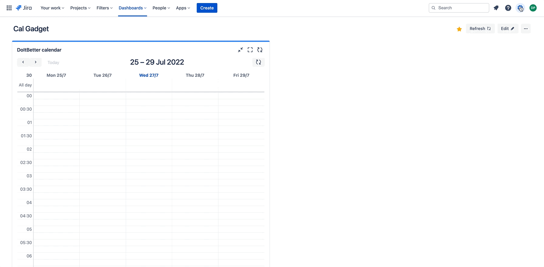 How to disable the display of the calendar widget in an issue?